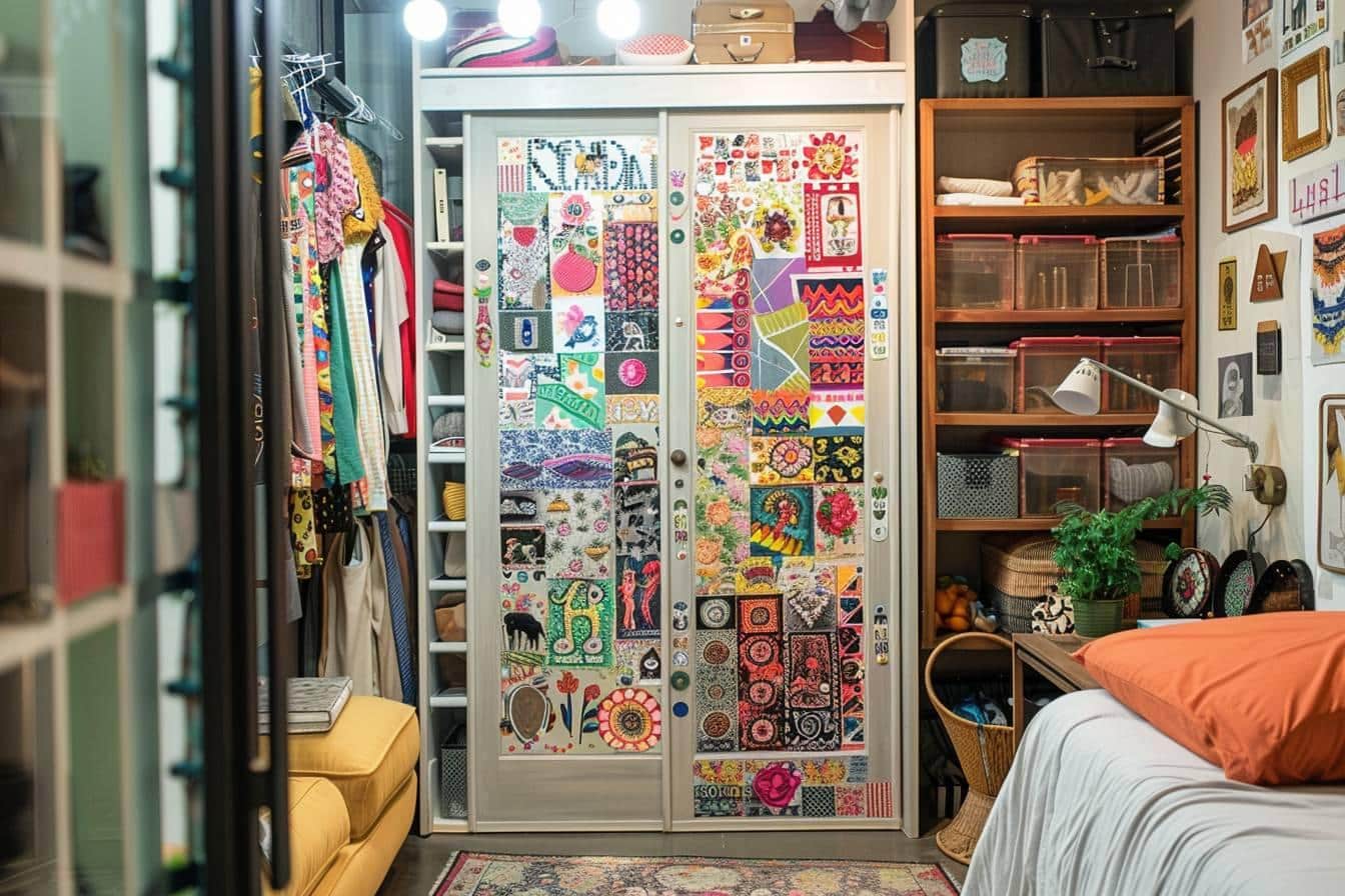 Décorer porte placard : idées créatives et faciles à adopter