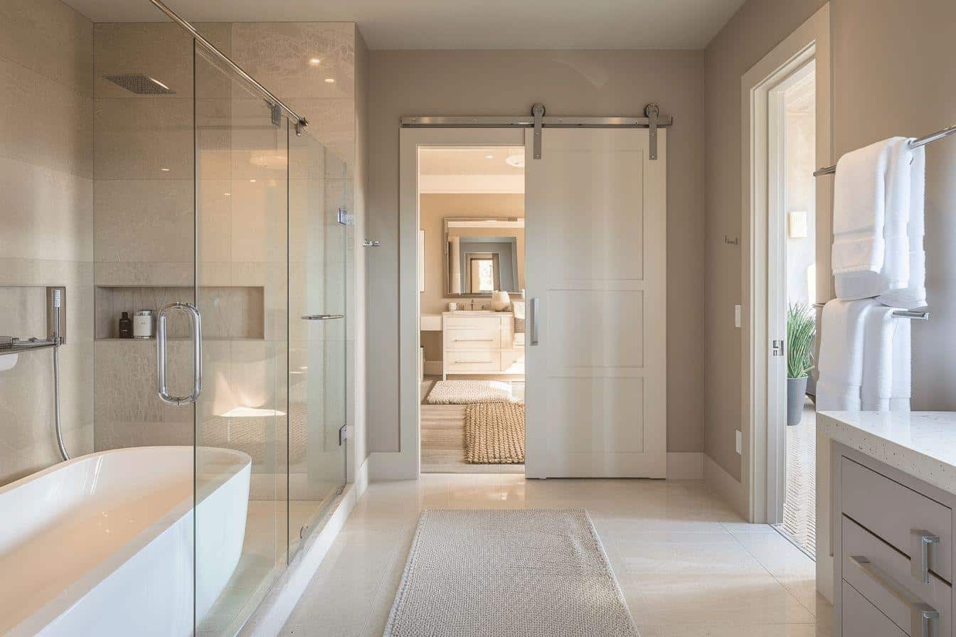 Optimisez l’espace avec une porte coulissante pour salle de bain