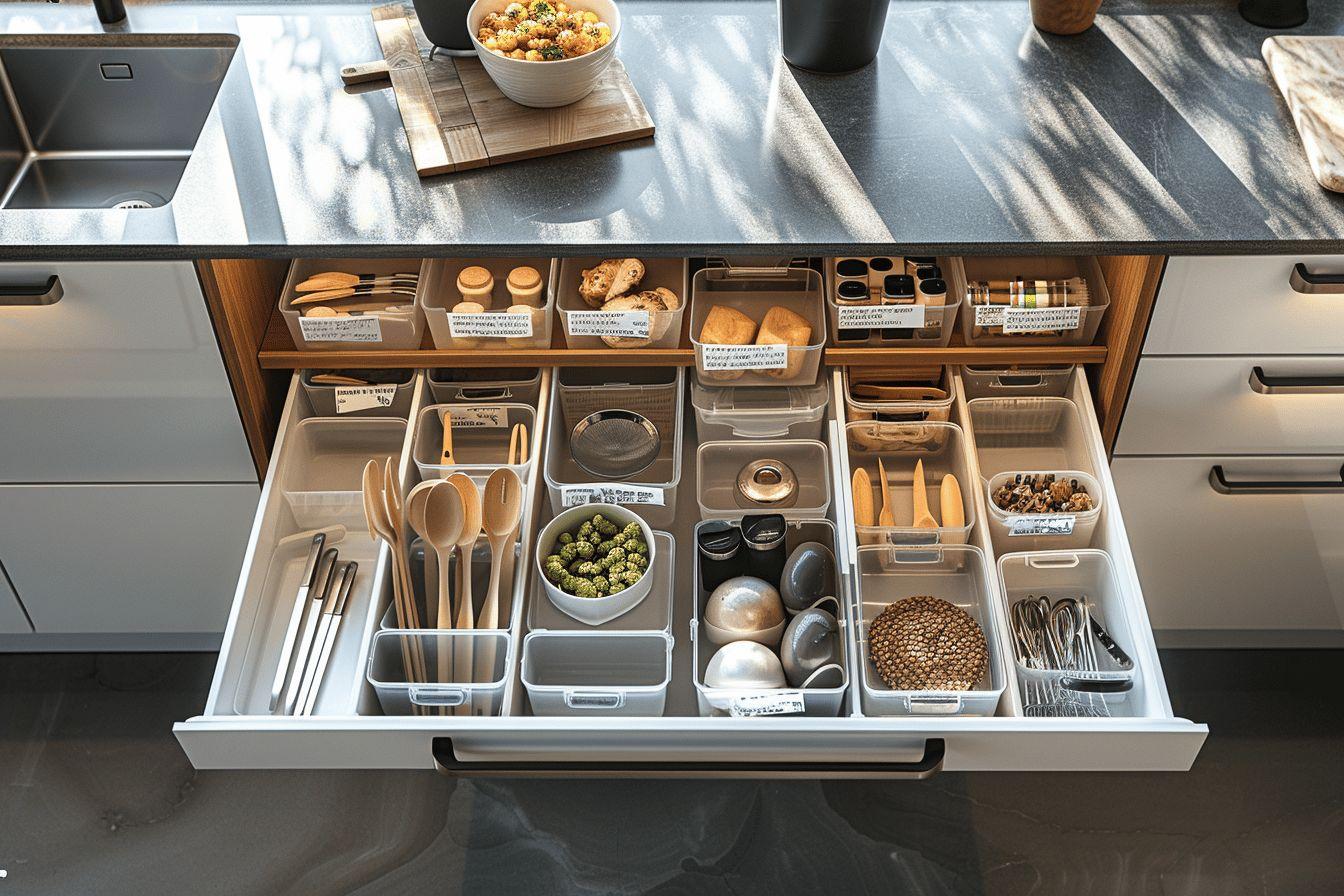 Placard cuisine : optimisez rangement et style facilement