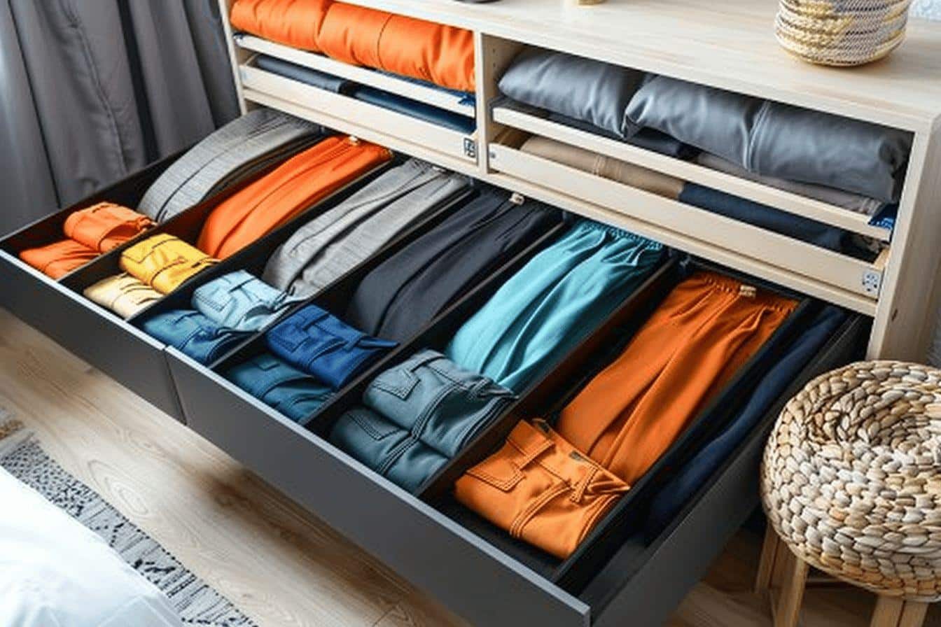 Astuces malignes pour bien ranger pantalon dressing