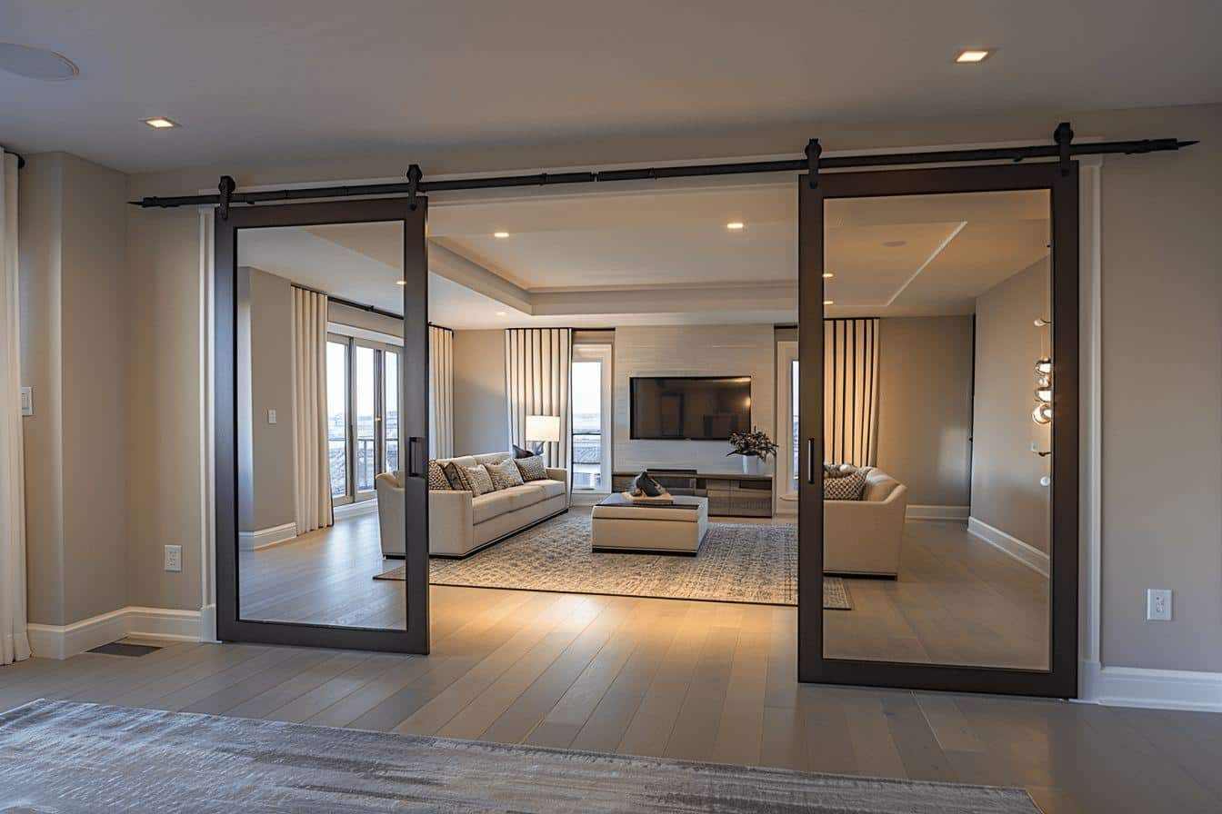 Sublimez votre intérieur avec des portes coulissantes avec rail